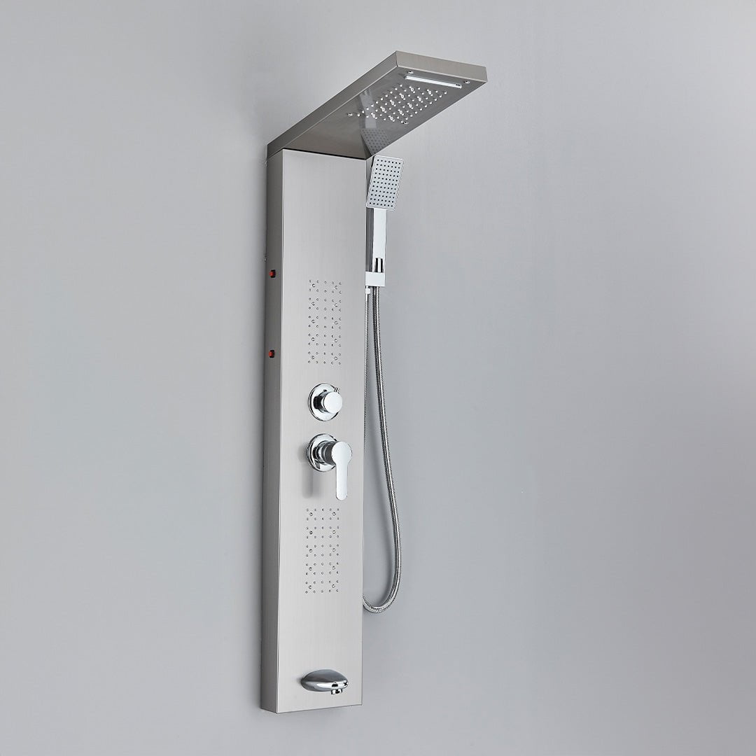 Panel de dus cu LED, efect de ploaie si jeturi de masaj, cod 1609 – CasaVie