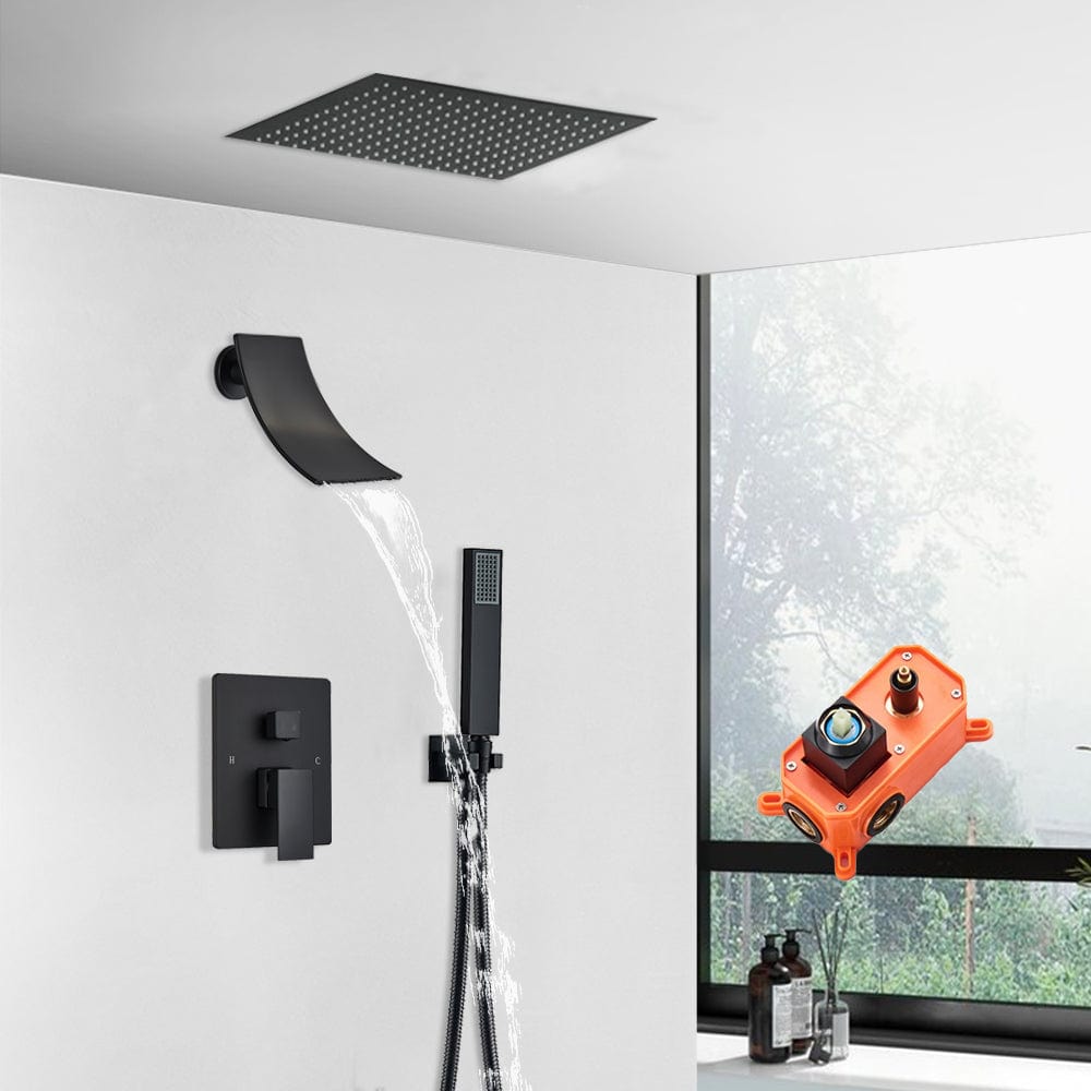 Set de dus negru incastrabil cu 3 functii de curgere–CasaVie